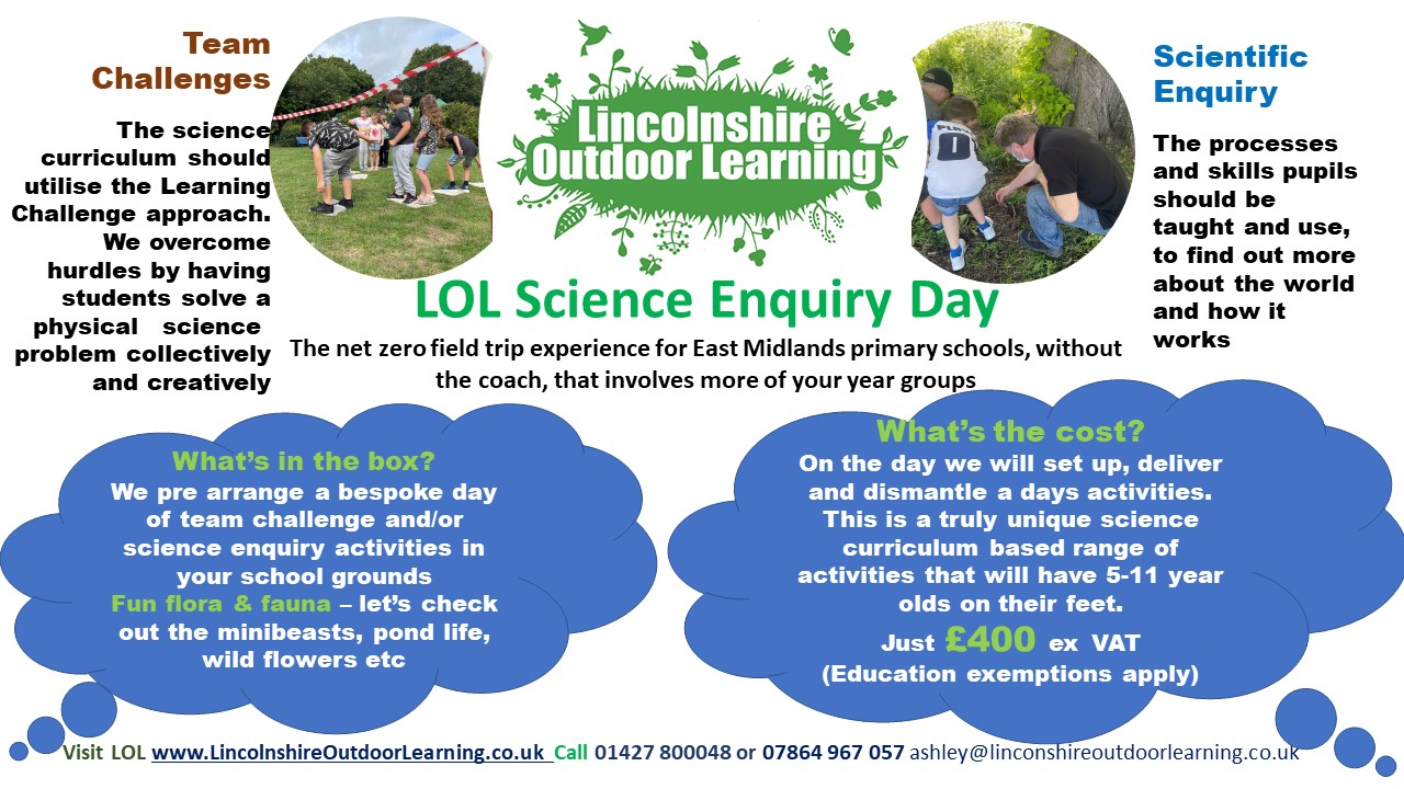 The LOL Science enquiry Day for Lincolnshire and East Midlands Primary ...